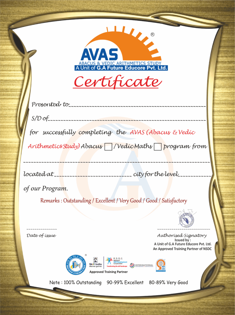 Franchise Model – AVAS: Abacus and Vedic Arithmetic Studies