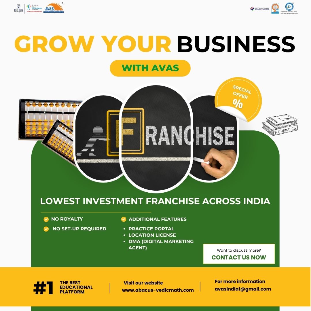 Franchise Model - AVAS: Abacus and Vedic Arithmetics Study